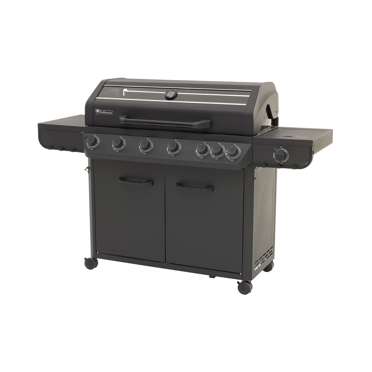 Rothmann Gasgrillwagen Vulcano 6 Turbo Plus Black Edition online kaufen
