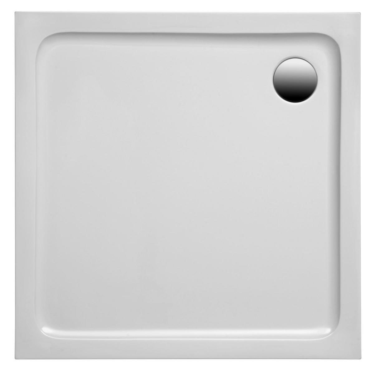 Ottofond Komplettset Duschwanne quadratisch 80 x 80 cm weiß mit Träger ...
