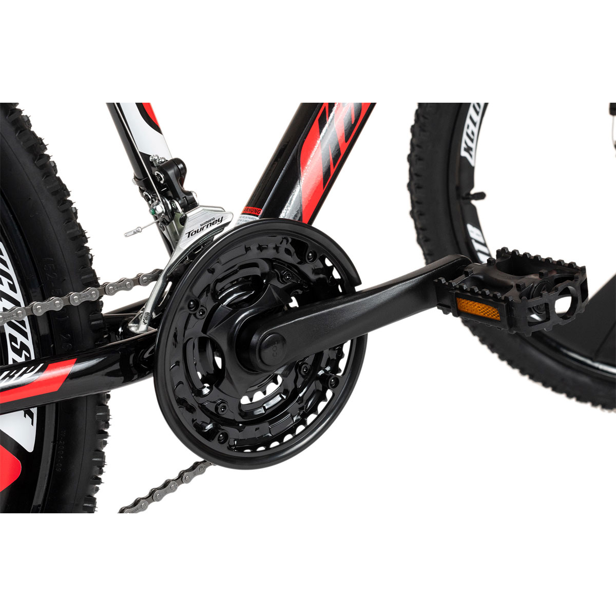 KS Cycling Mountainbike Hardtail 26'' Sharp schwarz-rot RH 46 cm ...