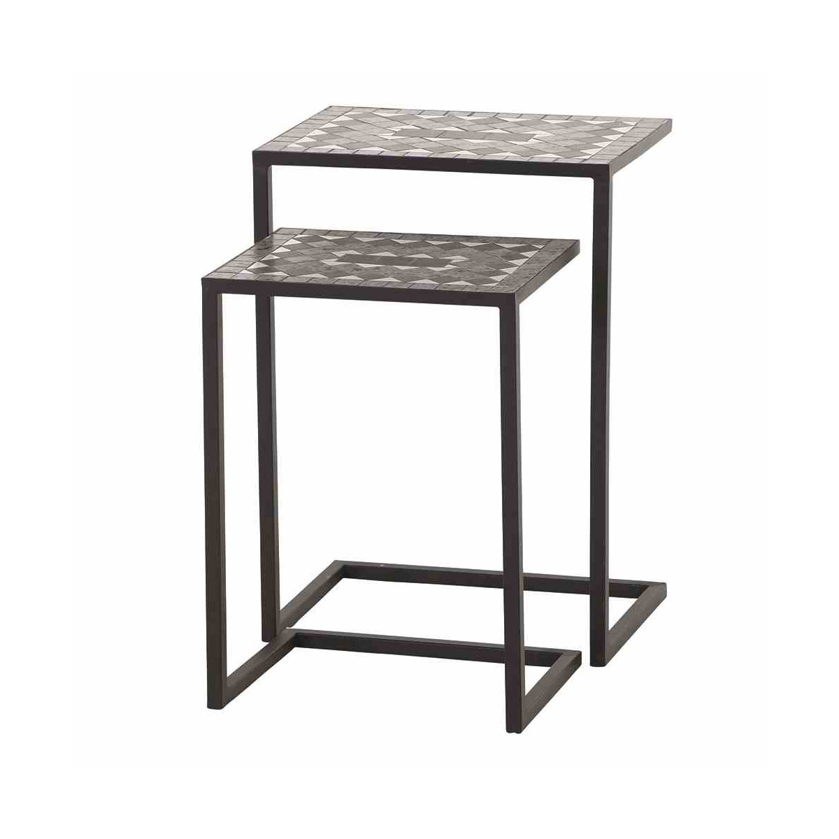 Siena Garden Beistelltischset Como 39 x 30 x 54 cm und 46 x 33 x 64 cm ...