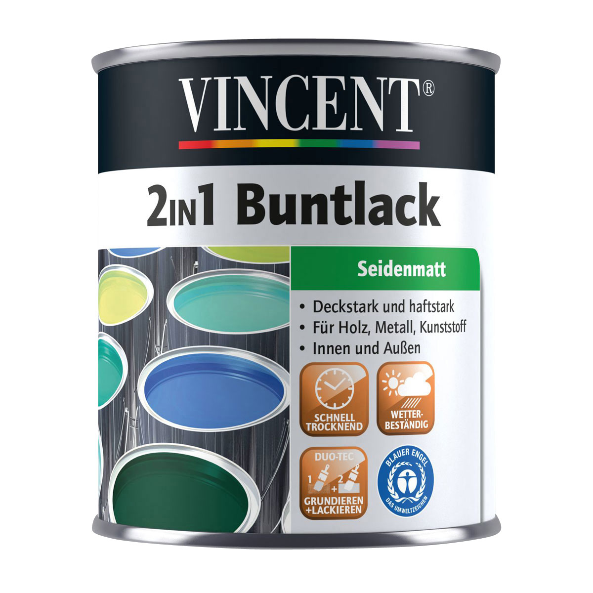 Vincent 2in1 Buntlack Hellelfenbein seidenmatt 750 ml online kaufen