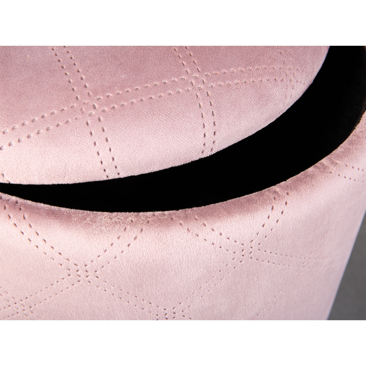 Inter Link Hocker Nevis Samt altrosa | rosa | K000031774