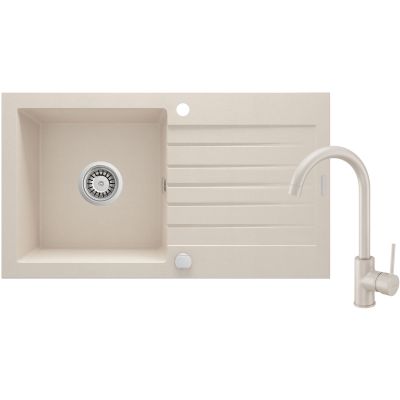 deante Granitspülen-Set ZORBA mit Armatur beige online kaufen